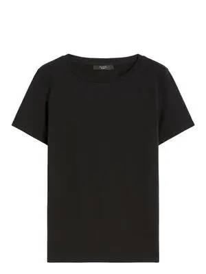 Max Mara Basic Cotton Jersey T-shirt - Black