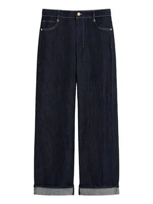 Max Mara Denim Turn-up Jeans - Ultramarine