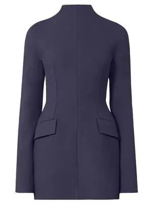 Max Mara Short Contoured Gabardine Dress - Midnightblue