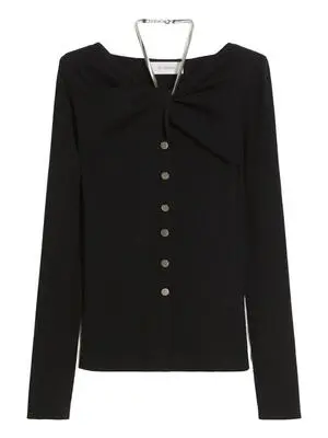 MAX MARA Wool Cardigan With Chain