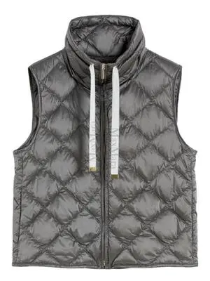Max Mara Padded Water-repellent Gilet - Dark Grey