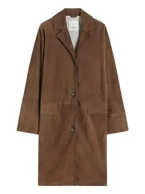 Max Mara Suede Overcoat - Brown