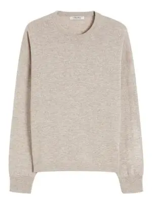 Max Mara Boxy-fit Wool And Cashmere Sweater - Beige