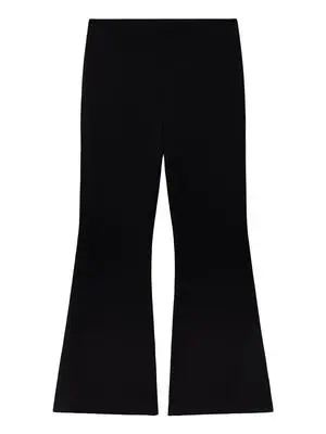 Stella McCartney Compact Knit Flared Pants - Black