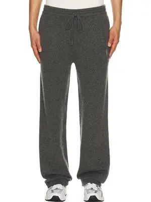 SPORTY & RICH Cashmere Trousers - Light Grey