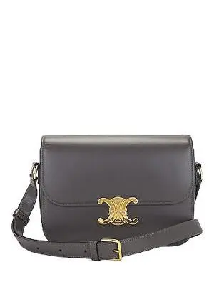 Celine Triomphe Shoulder Bag - Grey