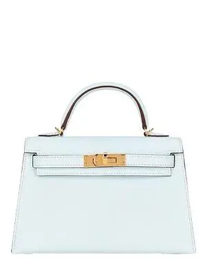 Hermès Chevre Mysore Kelly 20 Sellier Handbag - Blue