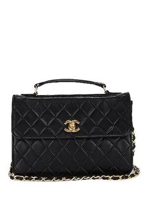 Chanel Lambskin Vintage Flap Bag - Black