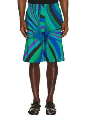 Emilio Pucci Cotton Poplin Shorts - Smeraldo