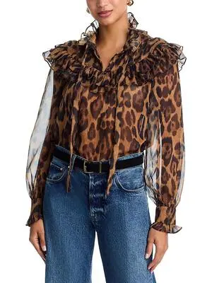 Bardot Fiorella Blouse - Leopard