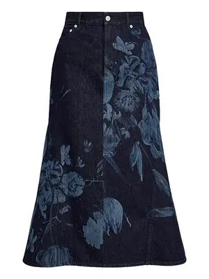 ERDEM Fluted Midi Skirt