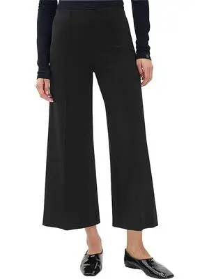 Rag & Bone Irina Cropped Wide Leg Pants - Black