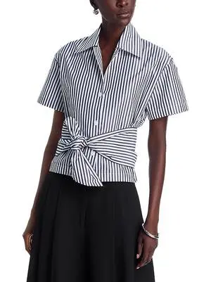 Patou Knotted Shirt - Stripe