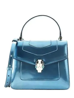 BVLGARI Small Serpenti Forever Square Shoulder Bag - Blue