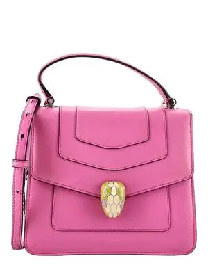BVLGARI Small Serpenti Forever Top Handle Bag - Pink