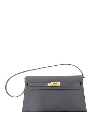 HERMES Kelly Elan Shoulder Bag Epsom - Gray