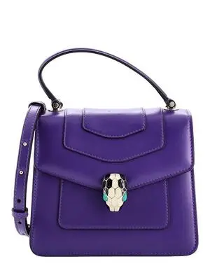 BVLGARI Serpenti Forever Top Handle Bag - Purple