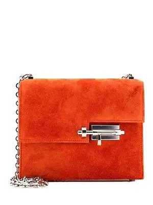 HERMES Verrou Chaine Bag Doblis Suede - Orange