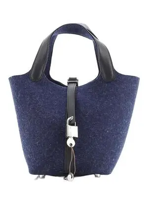 HERMES Picotin Lock Pm Bag - Blue