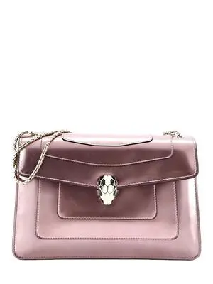 BVLGARI Medium Serpenti Forever Shoulder Bag - Metallic Pink