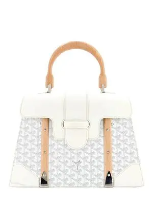 Goyard Mm Saigon Top Handle Bag - White
