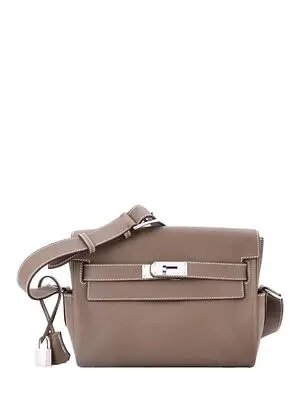 HERMES Pm Kelly Messenger Bag Evercolor - Gray