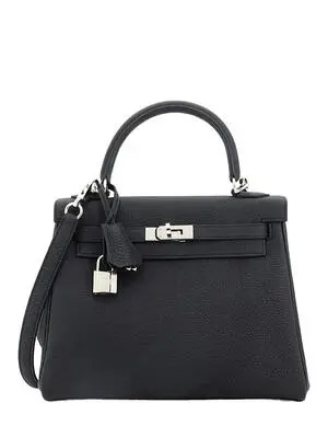 HERMES Kelly 25 Handbag - Noir