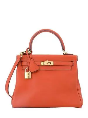 HERMES Kelly 25 Handbag - Terre Battue