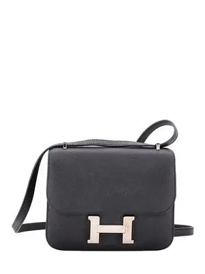 HERMES 18 Constance Bag Epsom - Black