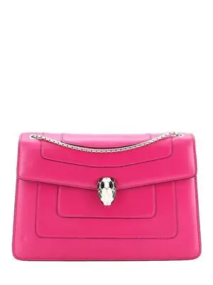 BVLGARI Medium Serpenti Forever Square Shoulder Bag - Pink