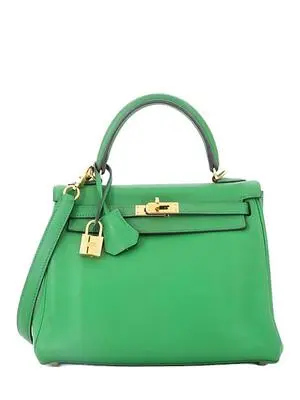HERMES Kelly 25 Handbag - Bamboo