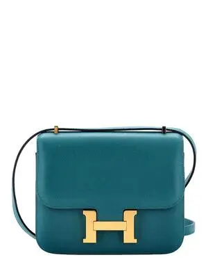 HERMES 18 Constance Bag Evercolor - Green