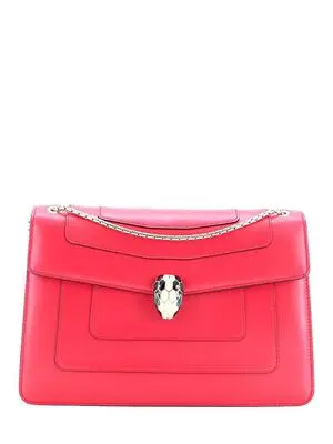 BVLGARI Large Serpenti Forever Square Shoulder Bag - Pink