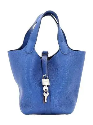 HERMES Pm Picotin Lock Bag Maurice - Blue