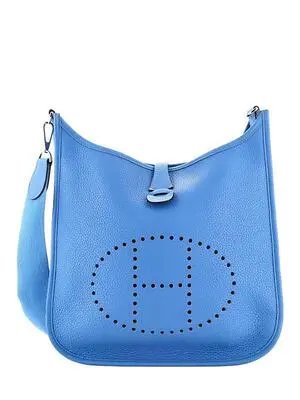 HERMES Pm Evelyne Bag Gen Iii Clemence - Blue