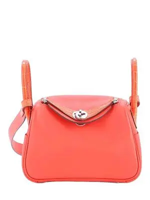 HERMES Bicolor Touch Lindy Bag - Orange