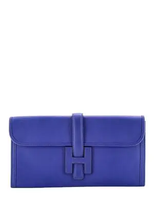 HERMES 29 Jige Elan Clutch - Blue