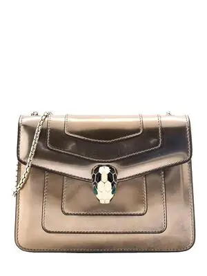 BVLGARI Small Serpenti Forever Square Shoulder Bag - Metallic