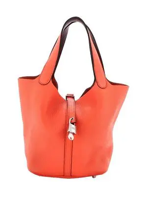 HERMES Mm Eclat Picotin Lock Bag - Orange