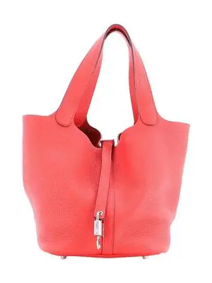 Hermès MM Picotin Lock Bag Clemence Red