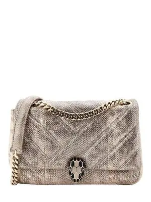 BVLGARI Small Serpenti Cabochon Shoulder Bag - Gold