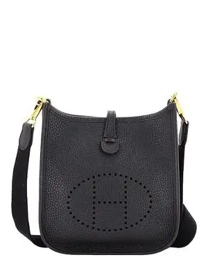 Hermès TPM Evelyne Bag Gen III Clemence Black