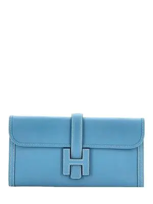 HERMES 29 Jige Elan Clutch - Blue