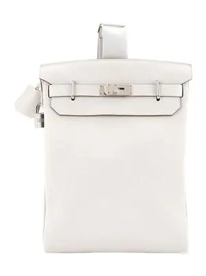 HERMES Gm Hac A Dos Backpack Togo - White