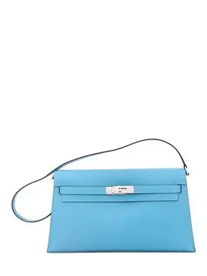 HERMES Kelly Elan Shoulder Bag Madame - Blue