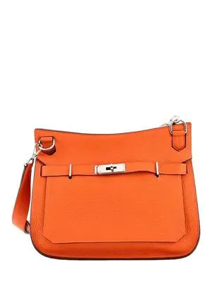 HERMES 28 Jypsiere Bag Clemence - Orange