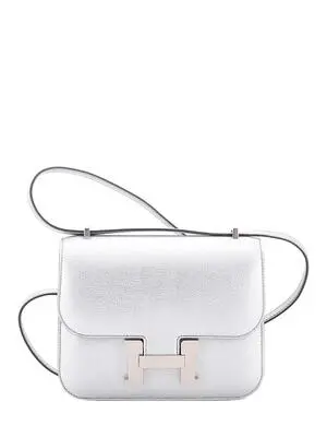 HERMES 18 Constance Nm Bag Metallic Chevre Chamkilight - Silver