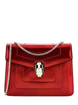 BVLGARI Small Serpenti Forever Shoulder Bag - Red