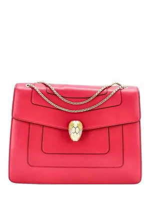 BVLGARI Medium Serpenti Forever Square Shoulder Bag - Pink