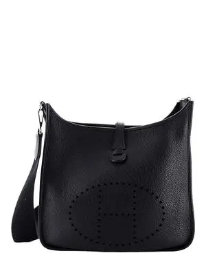 HERMES Pm Evelyne Bag Gen I Clemence - Black